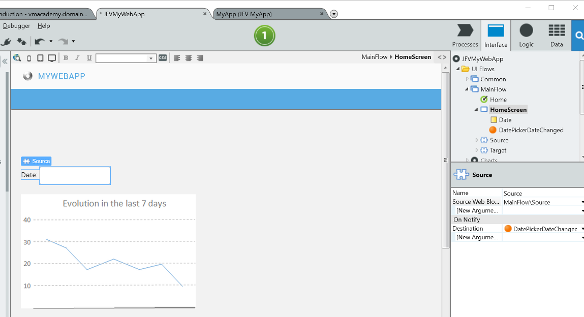 Pass Data Between Blocks - OutSystems 10 Documentation