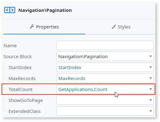 Pagination - OutSystems 11 Documentation