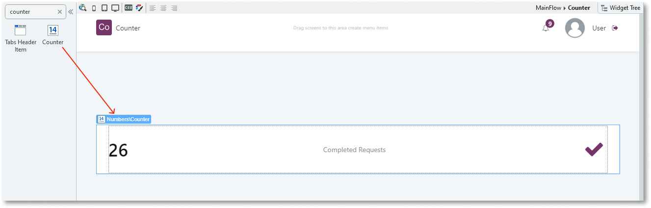 Counter - OutSystems 11 Documentation