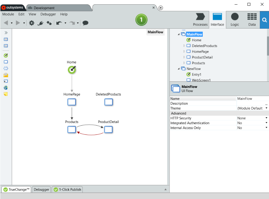 UI Flows - OutSystems 10 Documentation