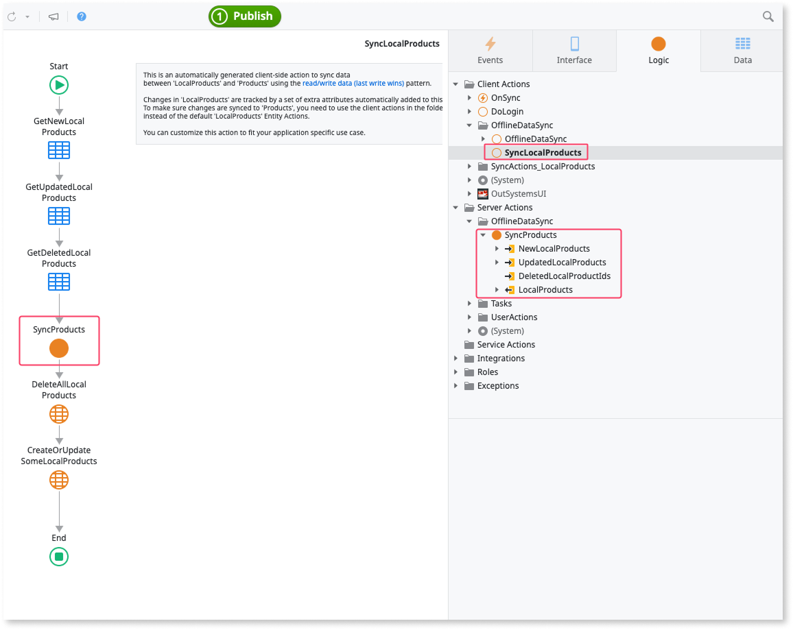 Implement offline sync - ODC Documentation