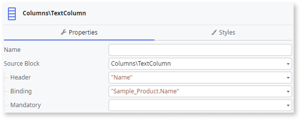 Edit data in OutSystems Data Grid - ODC Documentation