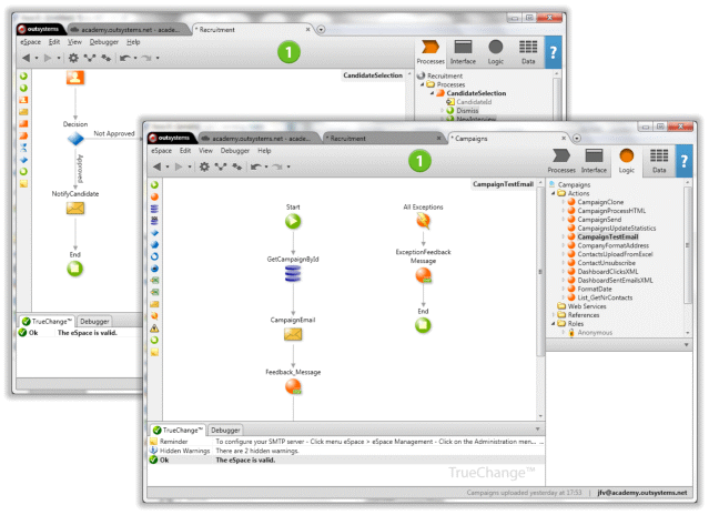 Send an Email From a Traditional Web Application - OutSystems 11 ドキュメンテーション