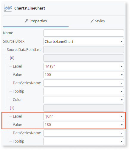Create Line and Area Charts - OutSystems 11 Documentation