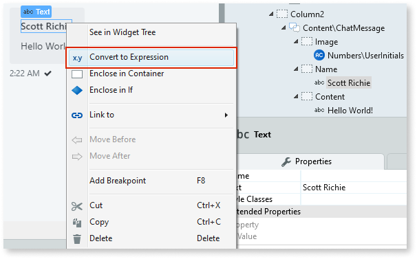 Chat Message - OutSystems 11 Documentation