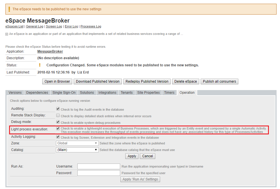 Design Scalable Database Queueing Using Light Processes - OutSystems 10 Documentation