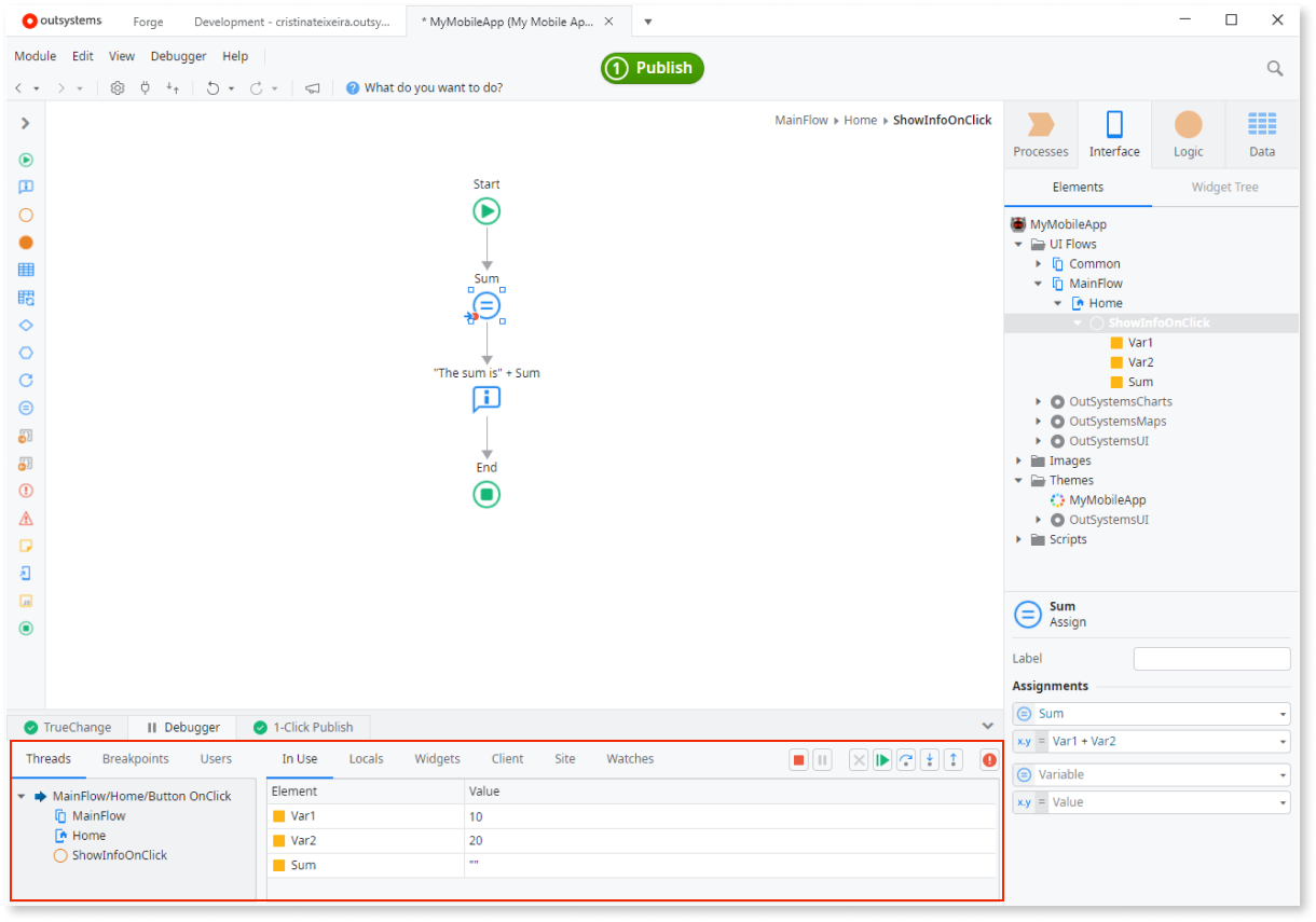 Debugging apps - ODC Documentation Debugging apps - ODC Documentation