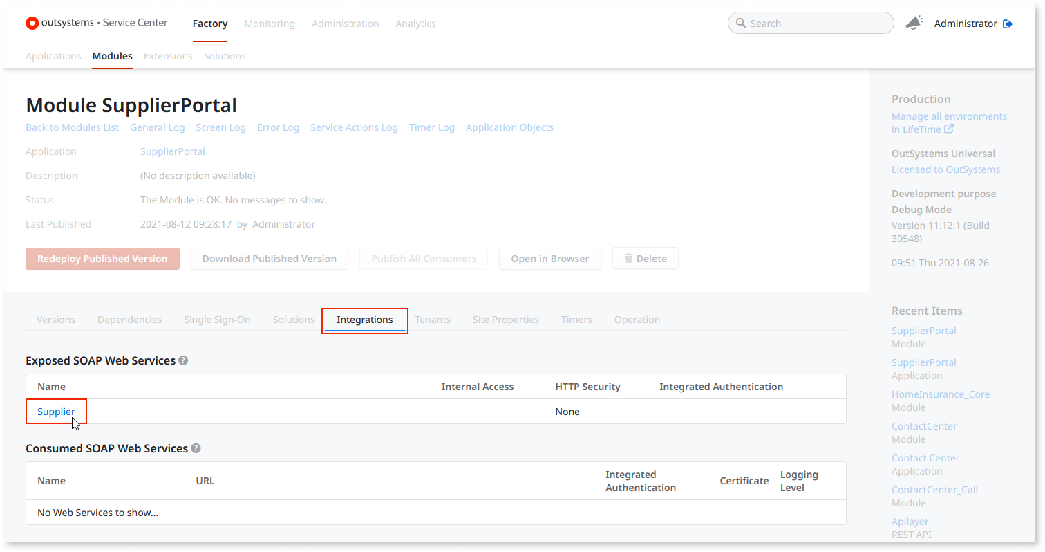 ALM in OutSystems: configuration management - OutSystems 11 Documentation