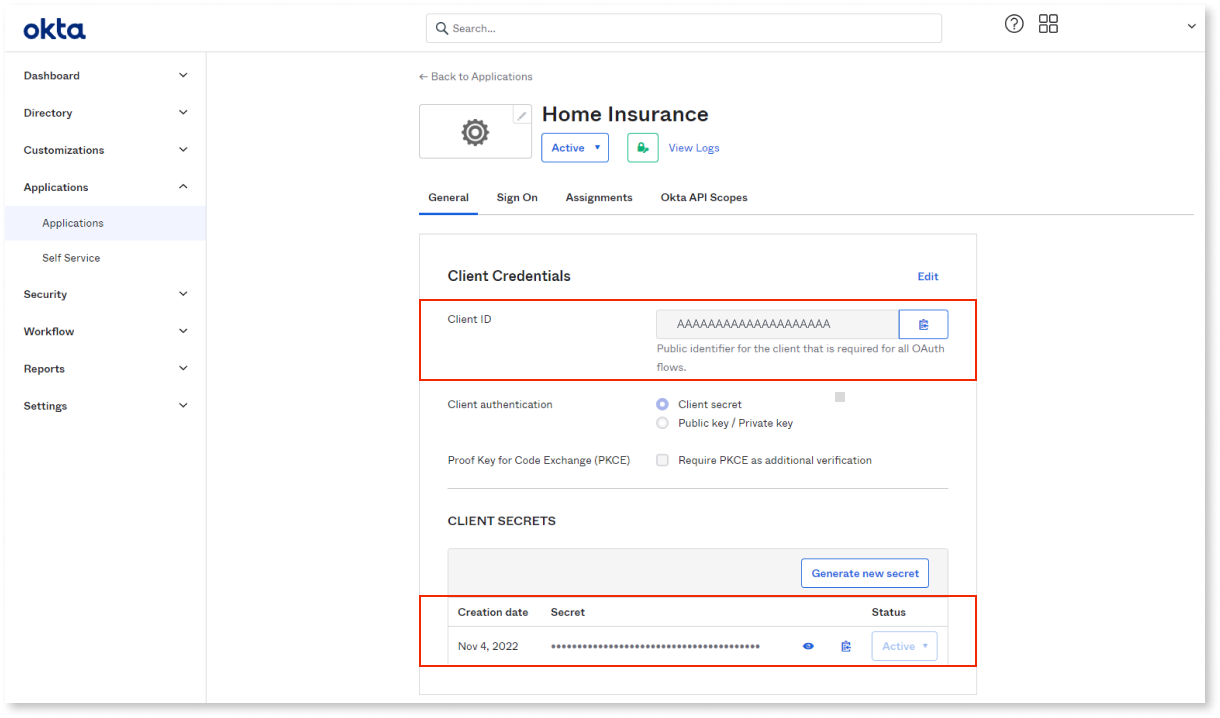 Add Okta for use as an external identity provider - ODC Documentation