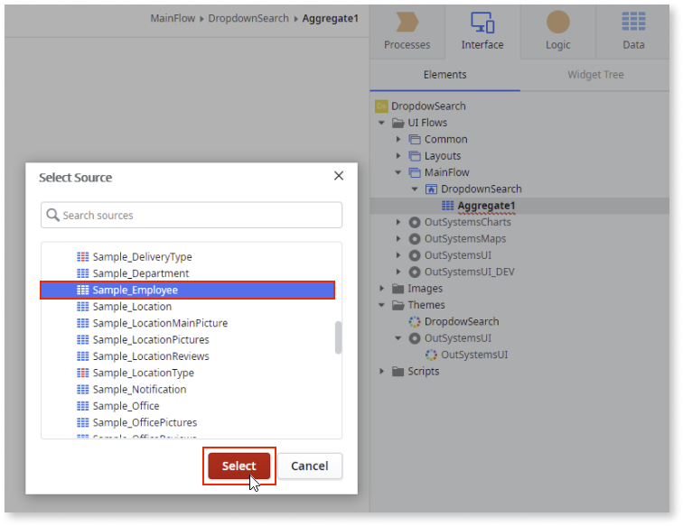 Dropdown Search - ODC Documentation