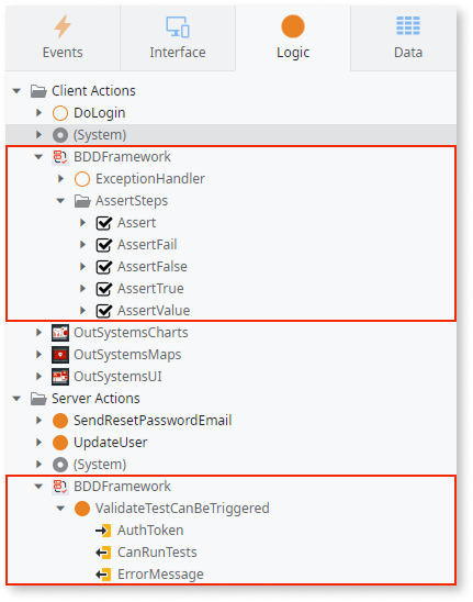 Component testing with BDDFramework tools - ODC Documentation