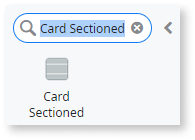 Card Sectioned - OutSystems 11 Documentation