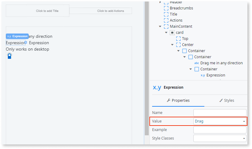 Mouse Events - OutSystems 11 Documentation