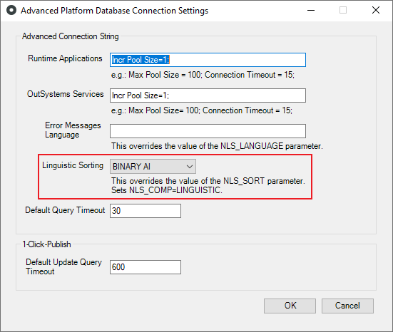 Configuring linguistic sorting in an OutSystems environment using an ...