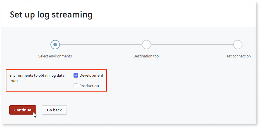 Configuring the log streaming service in LifeTime - OutSystems 11 ドキュメンテーション