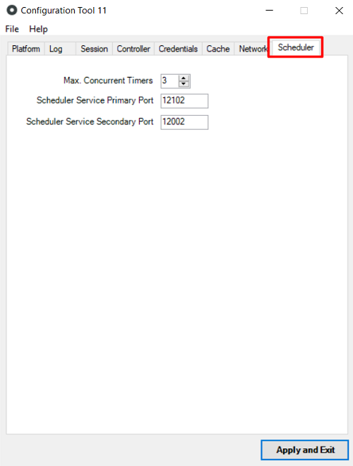 Scheduler tab - OutSystems 11 Documentation