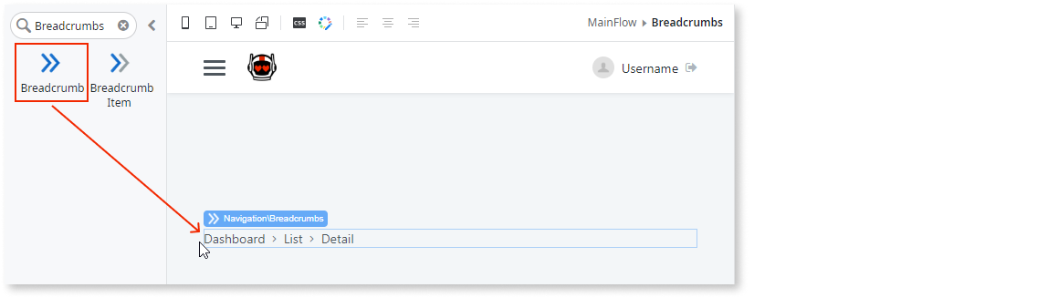 Breadcrumbs - OutSystems 11 Documentation