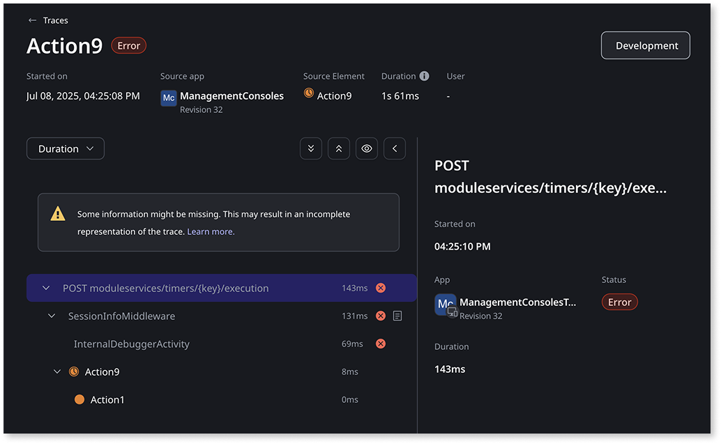 Monitoring and troubleshooting apps - ODC Documentation