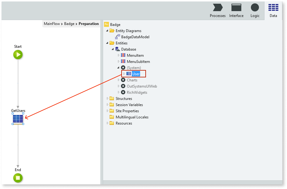 Badge - OutSystems 11 Documentation