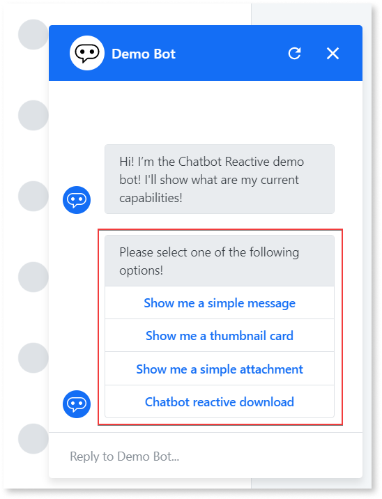 Reply with cards - OutSystems 11 Documentation