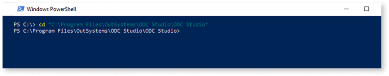 ODC Studio command line - ODC Documentation