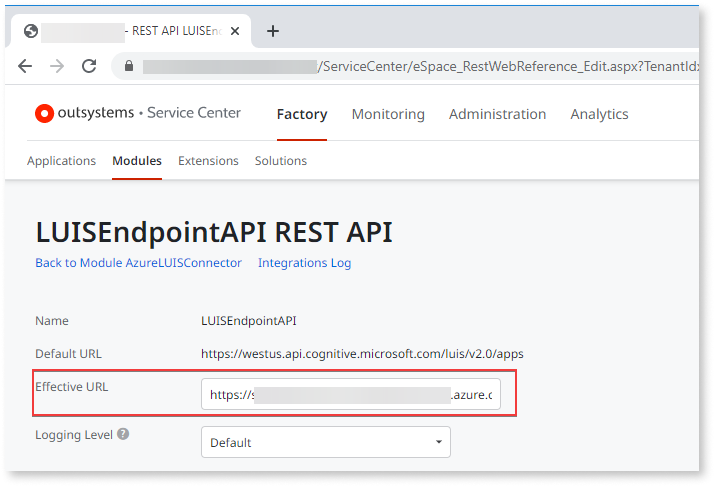 Use the Azure LUIS Connector in OutSystems apps - OutSystems 11 ...