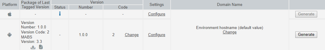 Native Platforms Configuration - OutSystems 10 Documentation