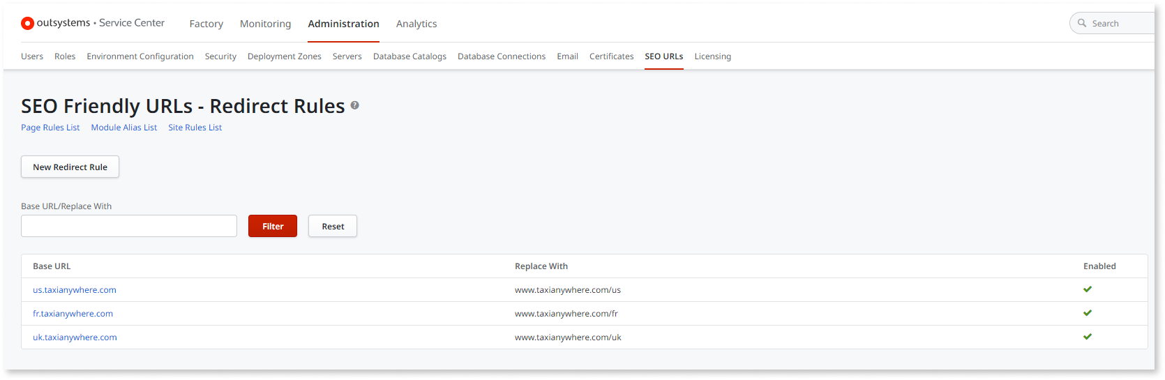 SEO-Friendly URLs for Traditional Web apps - OutSystems 11 Documentation