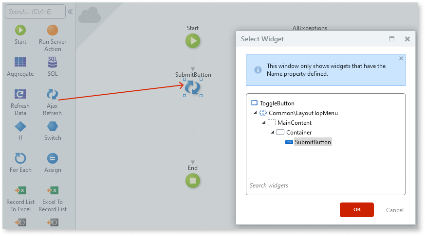 Toggle Button - OutSystems 11 ドキュメンテーション