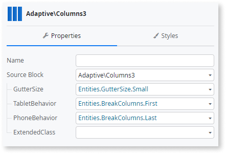 Columns - ODC Documentation