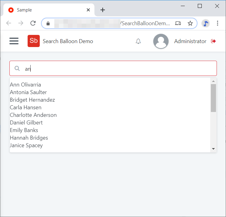 Search Balloon - OutSystems 11 ドキュメンテーション