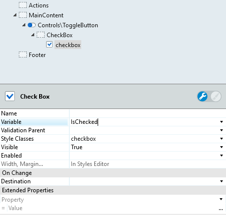 Toggle Button Reference - OutSystems 11 Documentation