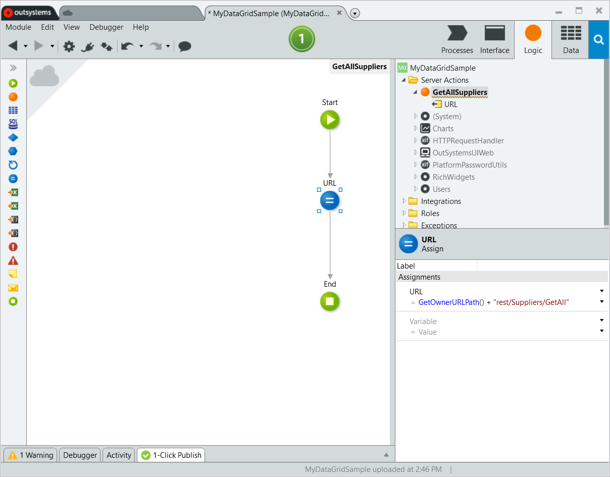 OutSystems Data Grid Webの使用 - OutSystems 11 ドキュメンテーション