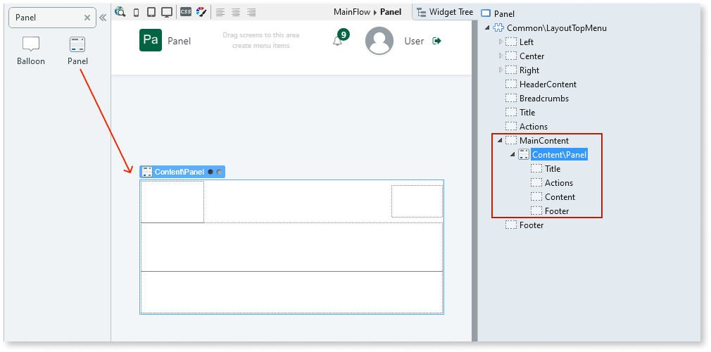 Panel - OutSystems 11 Documentation