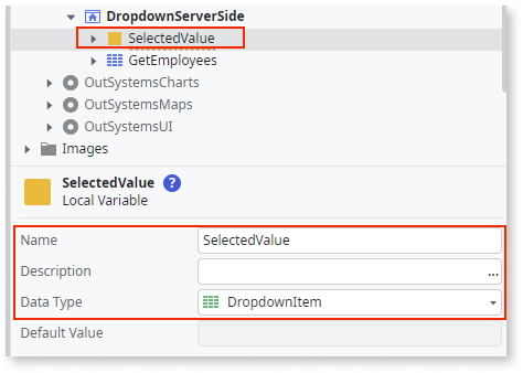 Dropdown Server Side - OutSystems 11 Documentation