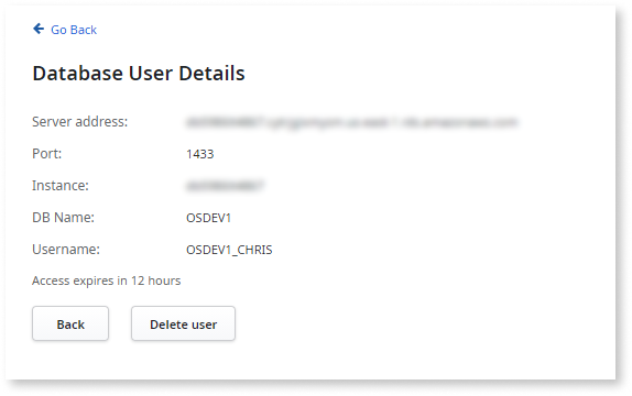 Access the database of your OutSystems Cloud - OutSystems 11 Documentation