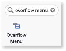 Overflow Menu - OutSystems 11 ドキュメンテーション