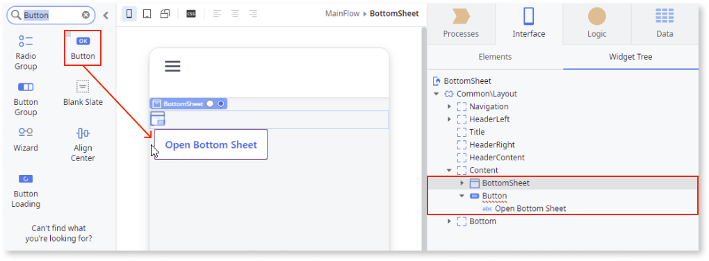 Bottom Sheet - OutSystems 11 Documentation