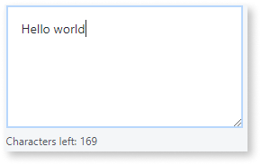 Character Count - OutSystems 11 Documentation