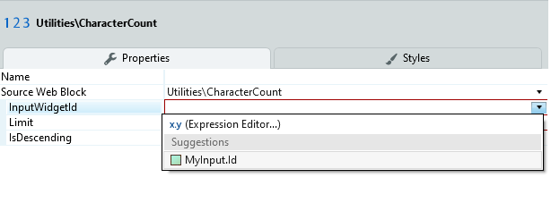 Character Count - OutSystems 11 Documentation