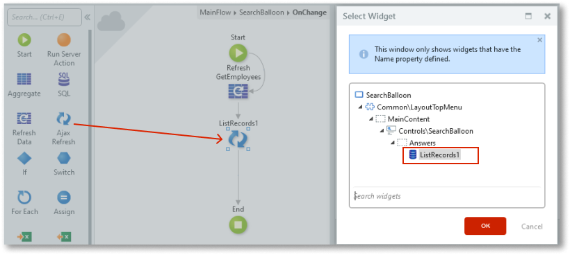 Search Balloon - OutSystems 11 ドキュメンテーション