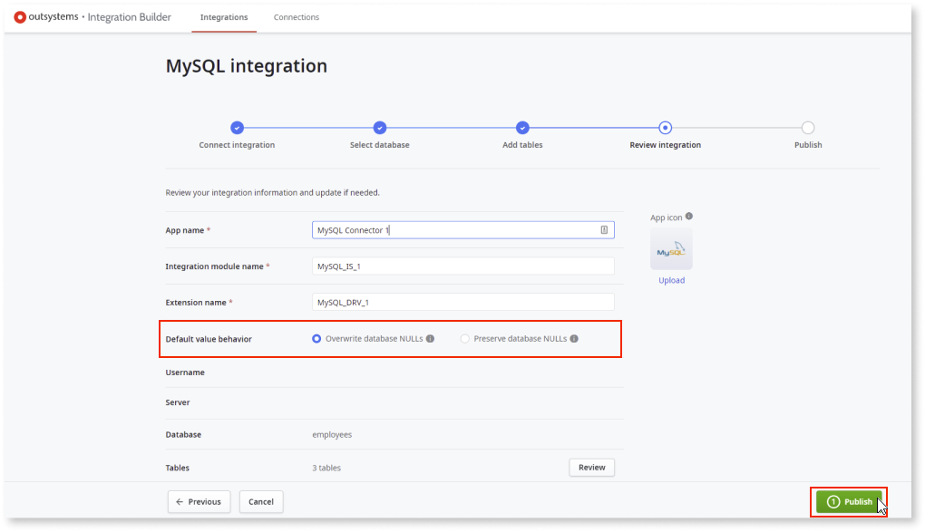 Integration Builderを使用して外部データベースと連携する - OutSystems 11 ドキュメンテーション