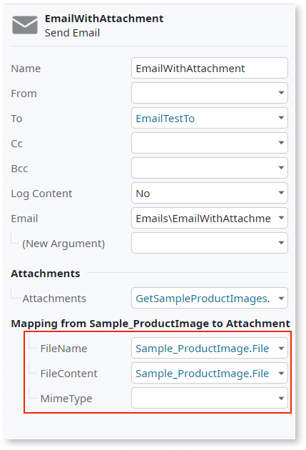 Adding email attachments - OutSystems 11 Documentation