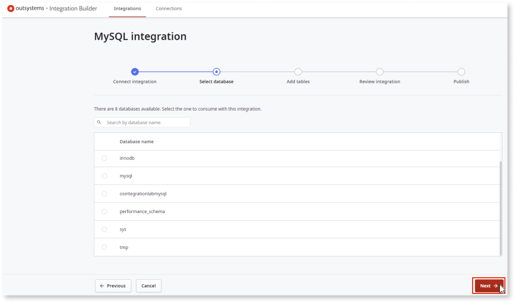 Integration Builderを使用して外部データベースと連携する - OutSystems 11 ドキュメンテーション