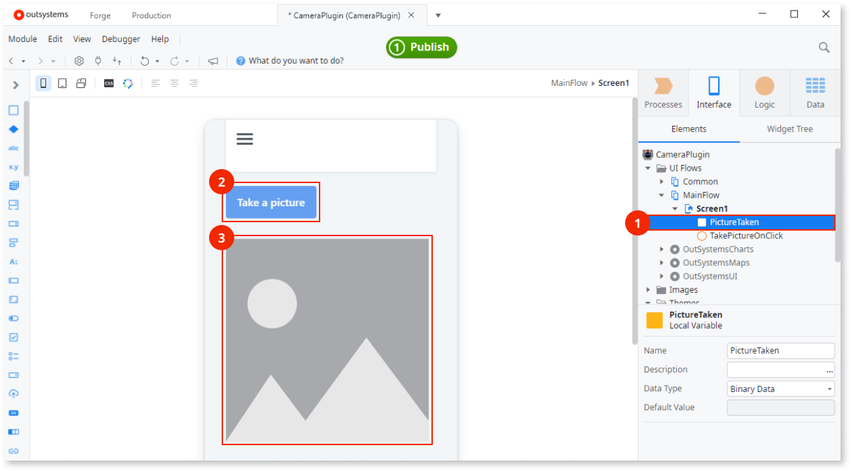 Camera Plugin - OutSystems 11 Documentation