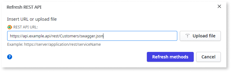 Refresh a REST web service - ODC Documentation