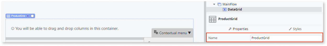 Save changes in OutSystems Data Grid - ODC Documentation