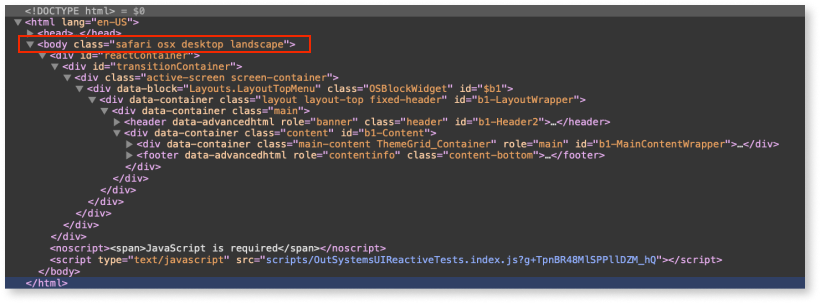 Responsive UI - OutSystems 11 ドキュメンテーション