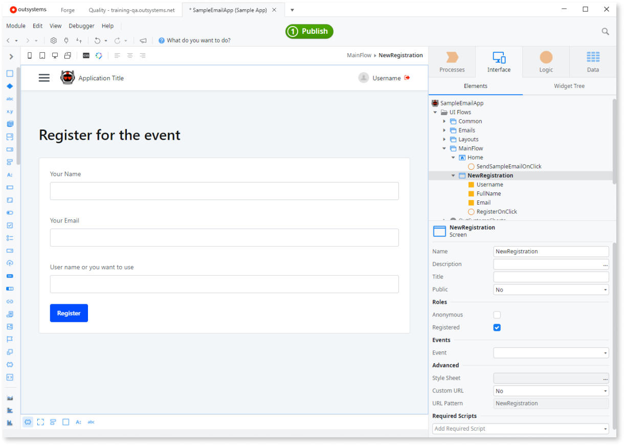 Sending emails - OutSystems 11 Documentation