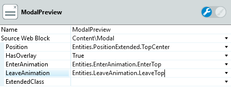 Modal - OutSystems 11 Documentation